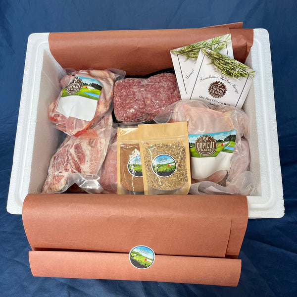 Chicken, Pork and Beef Sampler Gift Box - Copicut Farms